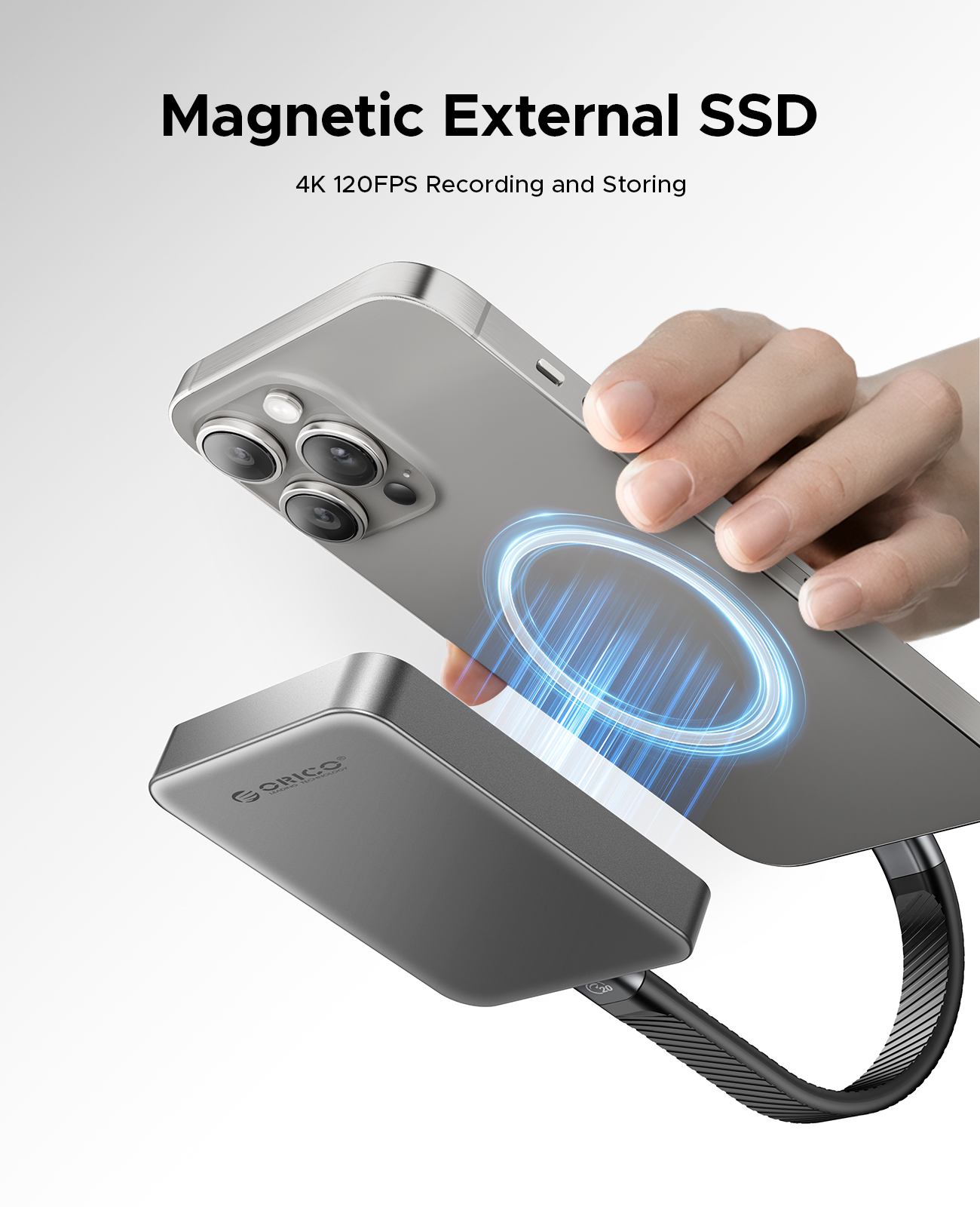 ORICO 1TB Magnetic External SSD Original Type C Portable ssd for iPhone ...