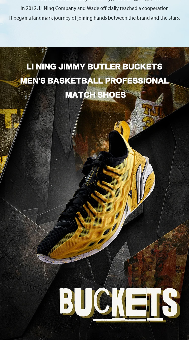 LI-NING JIMMY BUCKETS Men's Basketball Shoes Professional Sports ...