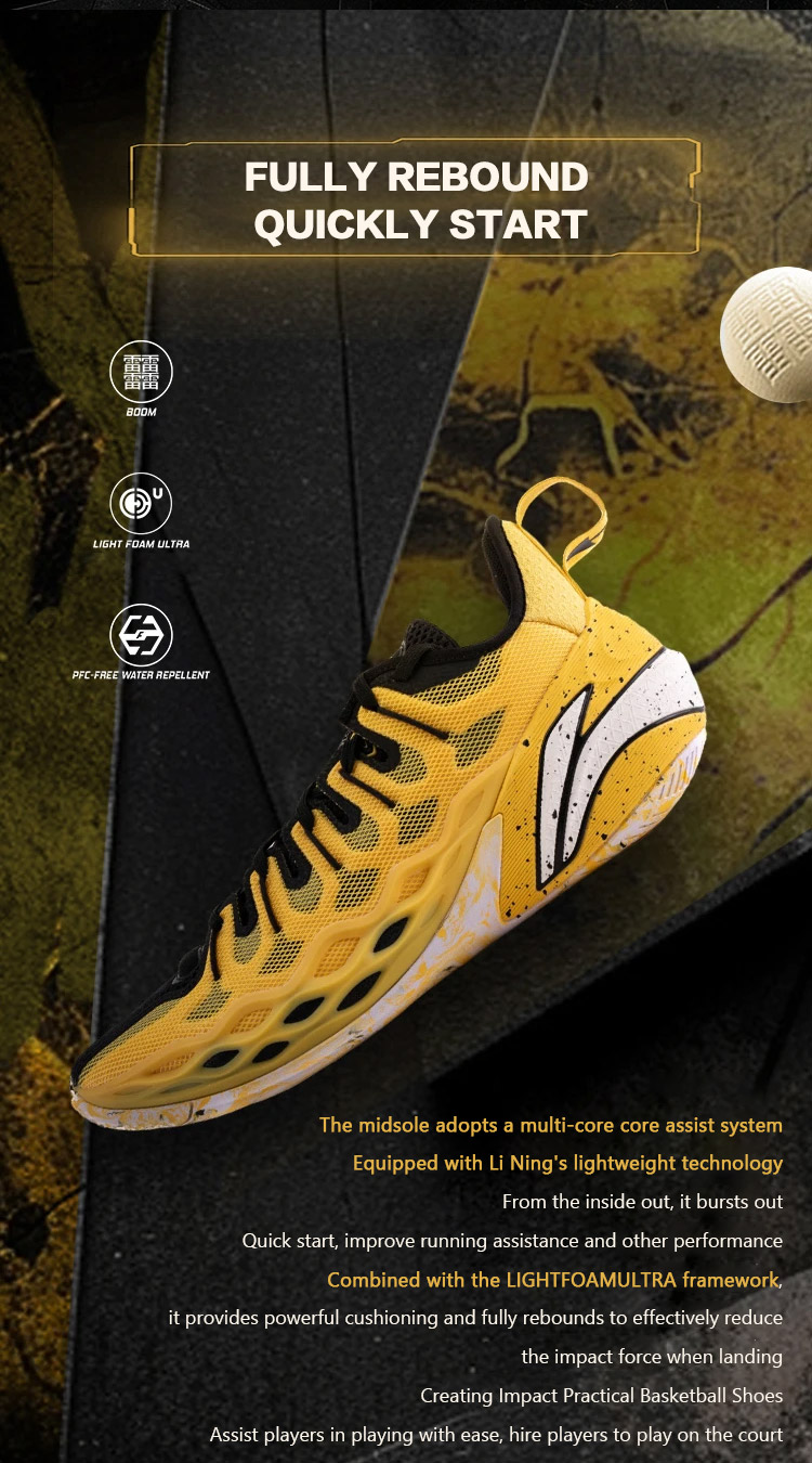 LI-NING JIMMY BUCKETS Men's Basketball Shoes Professional Sports ...