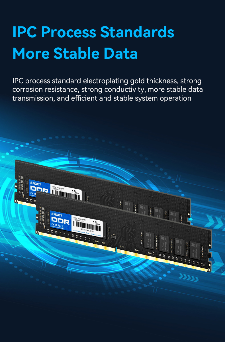 【1 year warranty】Eaget PC Memory 8GB 16GB DDR4 RAM 3200MHz for Desktop ...