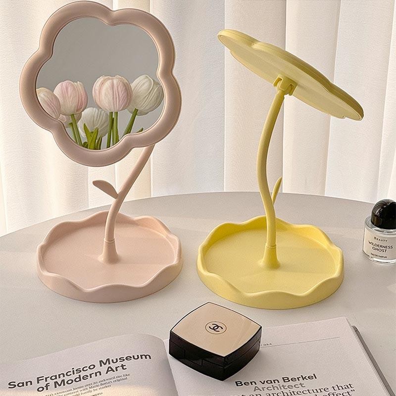Flower Mirror Aesthetic Mirror Table Mirror Desk Shape Desktop Desktop ...