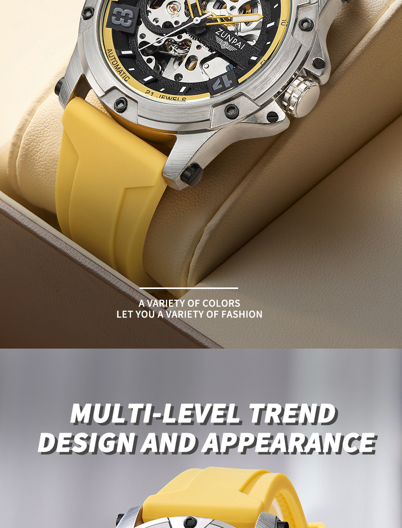 ZUNPAI Automatic Mechanical Watch for Men Original Waterproof Stainless ...