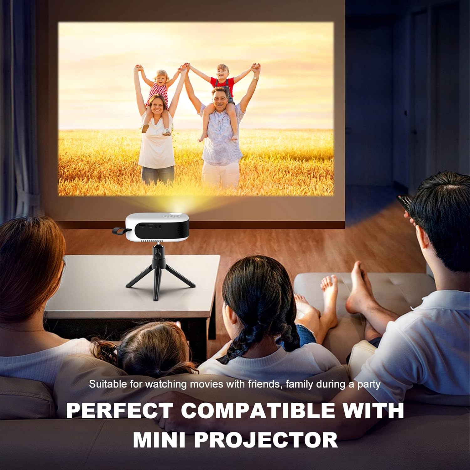 Monster Vision Mini Projector Tripod Stand 360° Rotation Desktop ...
