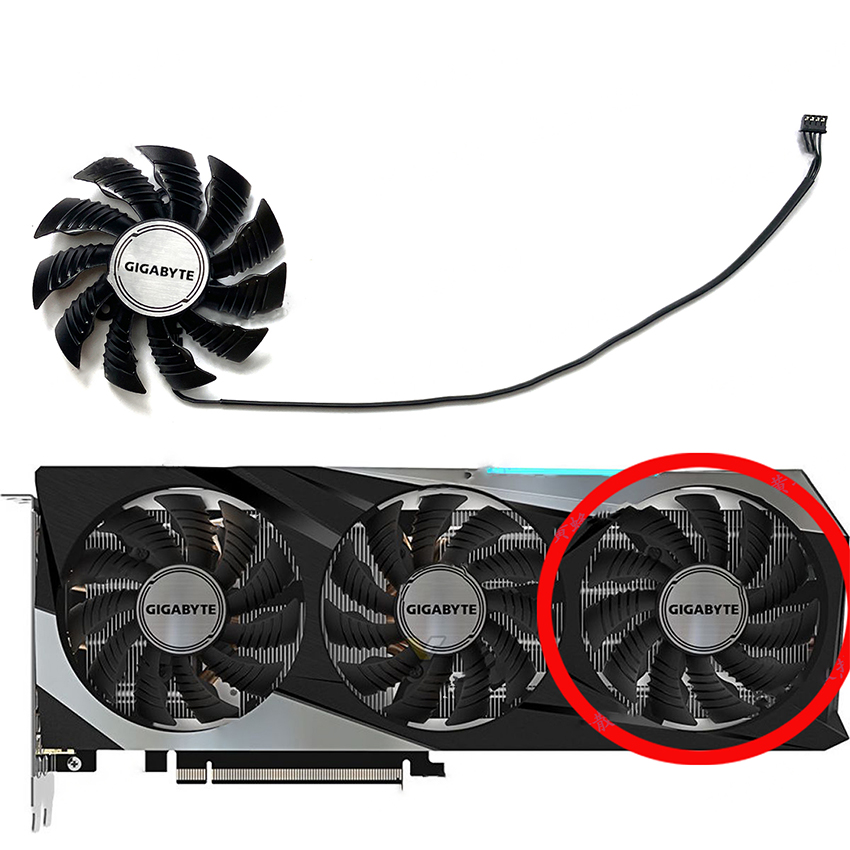 Cooling Fan Replacement Parts for GIGABYTE RTX3070 3070ti 8GB Gaming OC ...