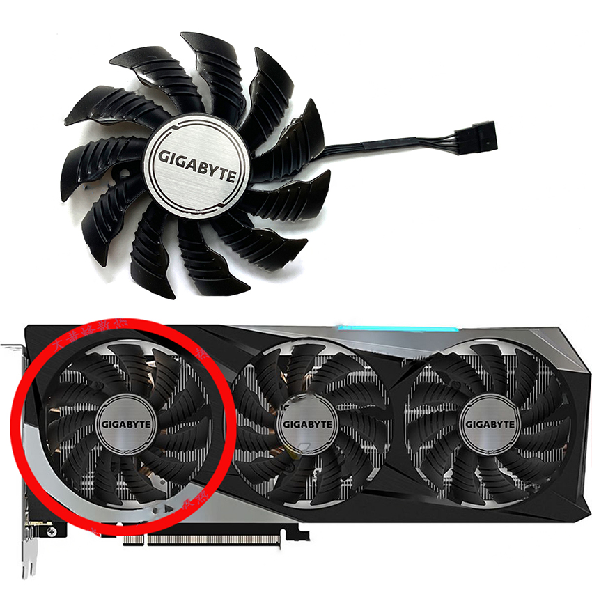 Cooling Fan Replacement Parts for GIGABYTE RTX3070 3070ti 8GB Gaming OC ...