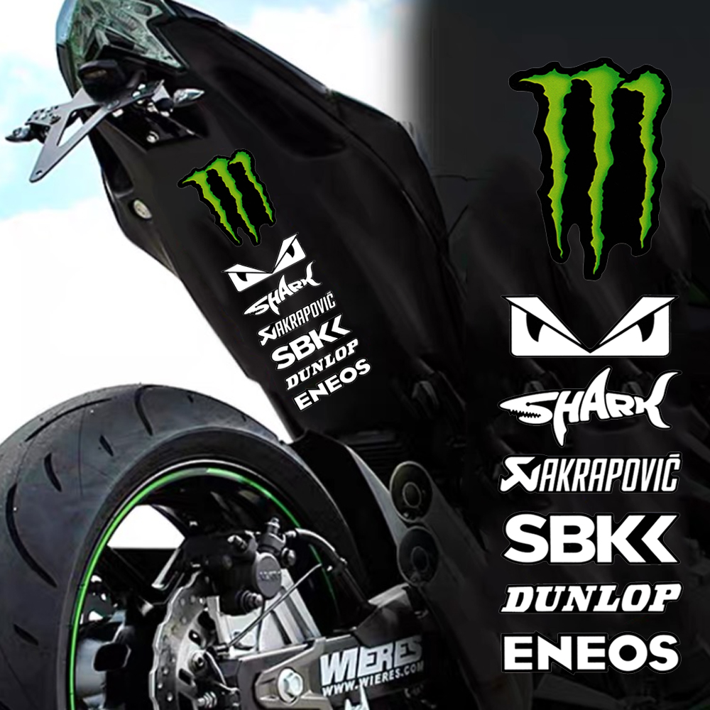 Motorcycle Reflective Stickers Modified Mudguard Rear Fender waterproof ...