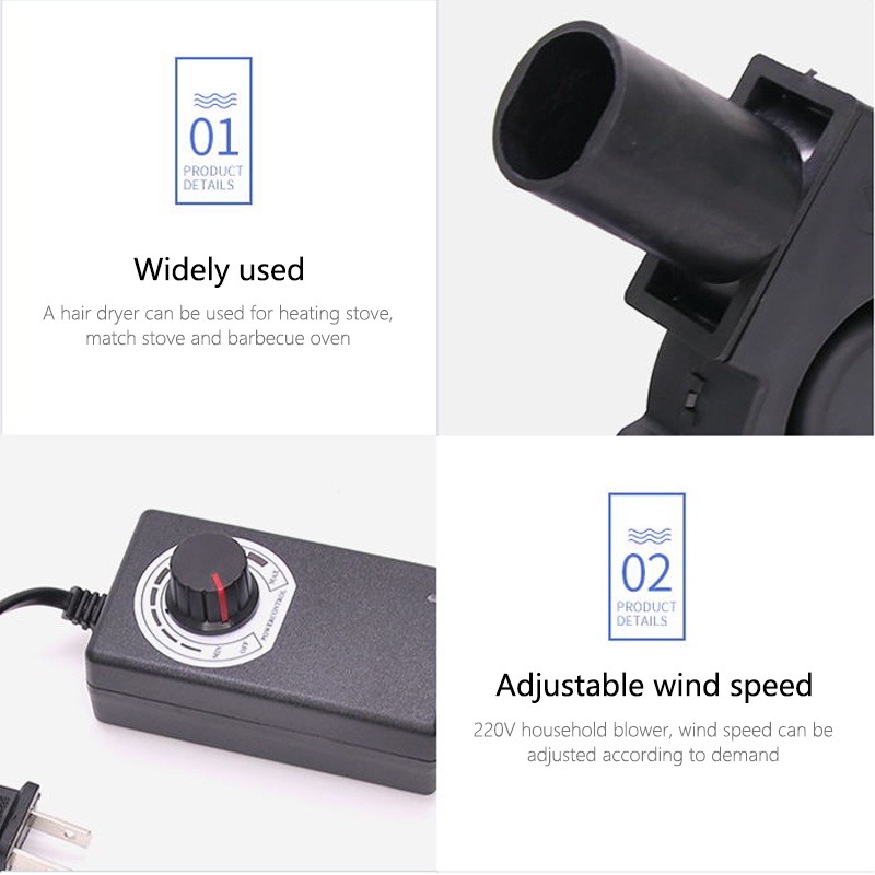 Blower Fan Air Blower Fan For Kalan Use Oil With Speed Control 12v 220v ...