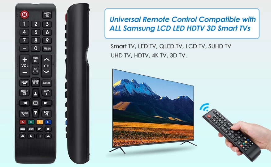 Universal Samsung TV Remote Control BN59-01199F Samrt TV Remotes ...