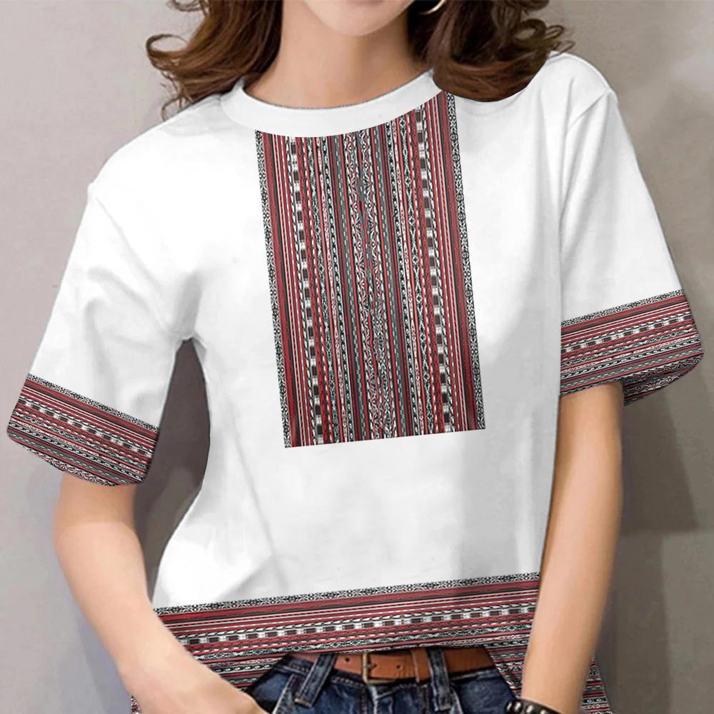 2025 Asean Attire For Women Ethnic Stylet-Shirt For Woman Round Neck ...