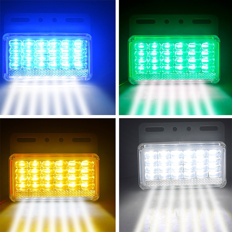24V LED Truck Bus Boat Rv Side Marker Light clearance Lamp truck side ...
