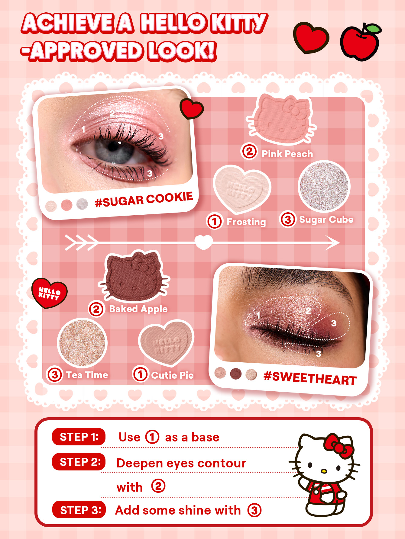 Hello Kitty | SHEGLAM Darling Dear Shadow Stack-Sweetheart | Shopee Philippines