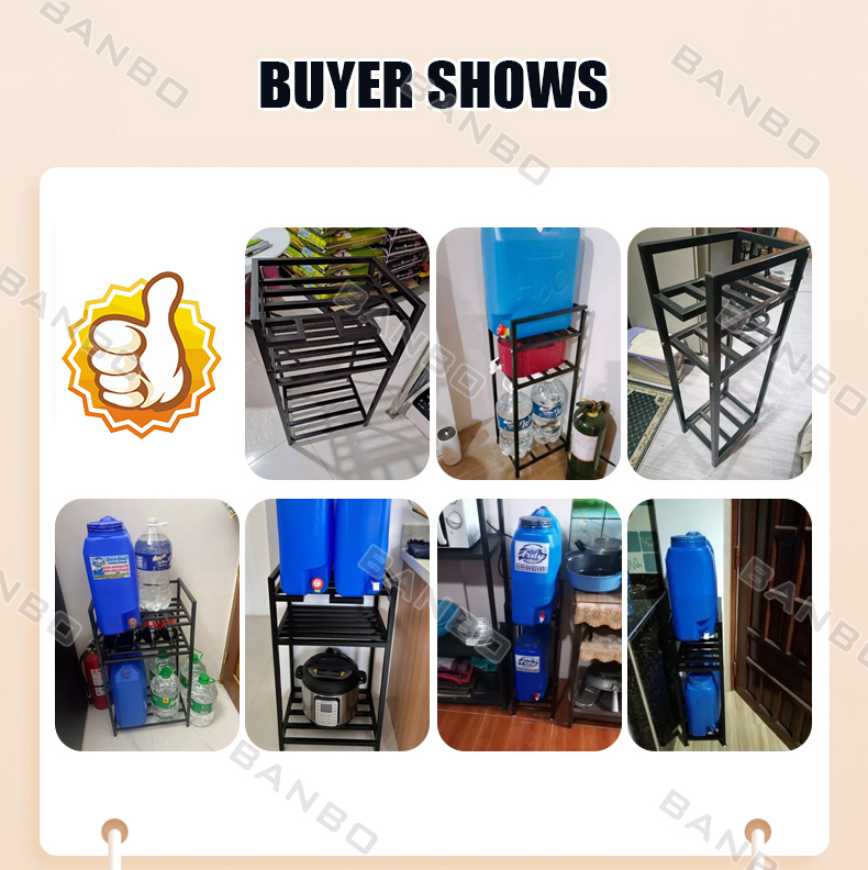 2/3 Layer Water Gallon Rack Stand Thickened Metal Rack for Water ...