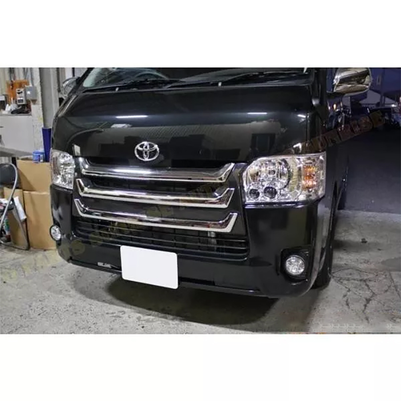Hiace grille 2019 Auto Front Bumper Grille Chrome hood Moulding for ...