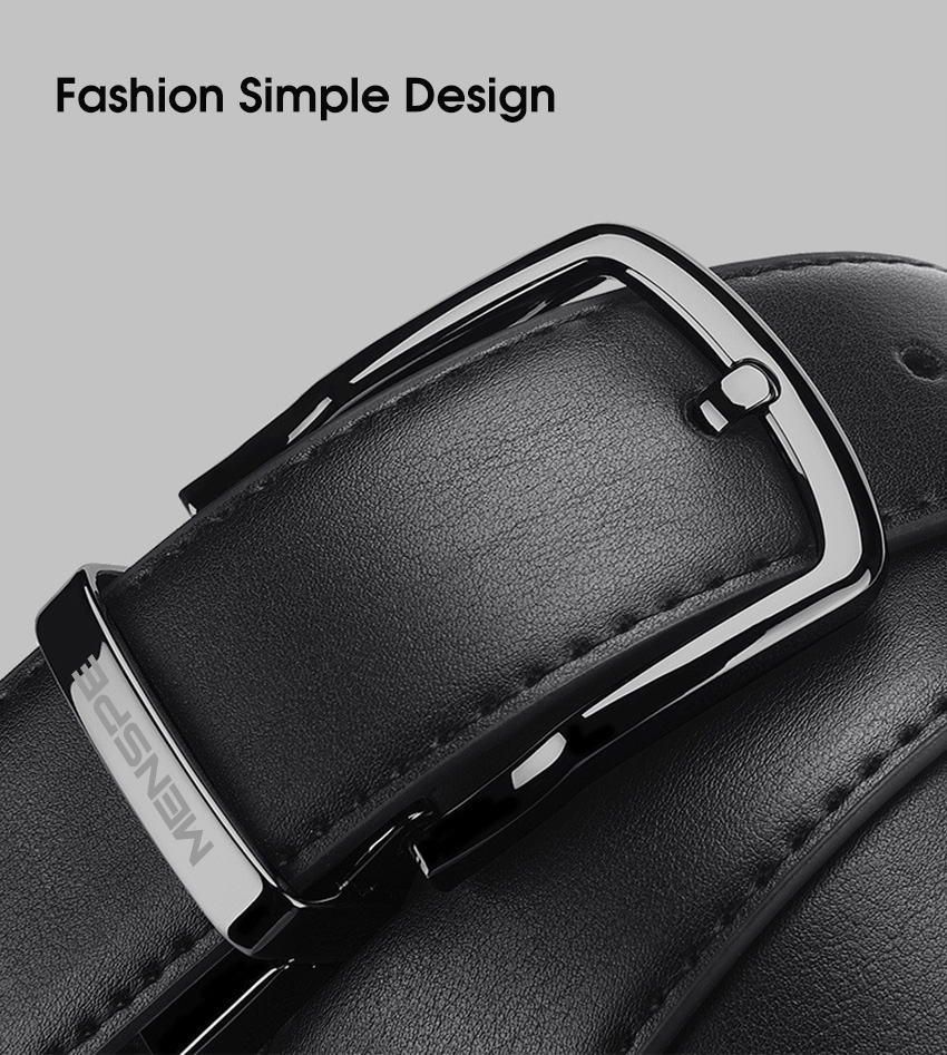 MENSPE Men Belt Outdoor Simple Belt Pin Buckle Belt Rotating Buckle ...