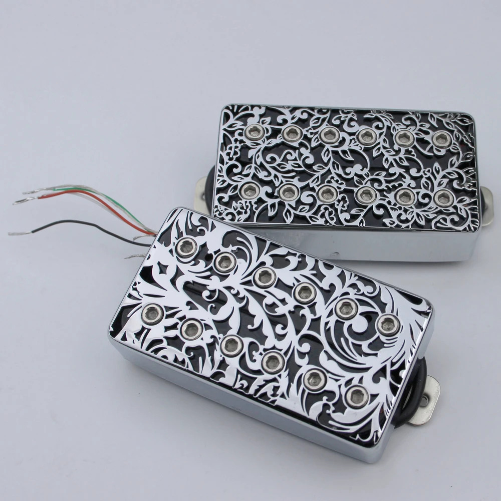 1 Set GUYKER Alnico Humbucker Pickup LP Guitar Flower Chart Guitar ...