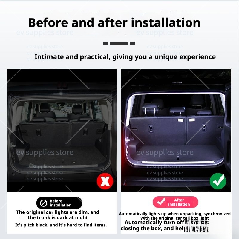 Jaecoo j6 ev Trunk lighting Brighten LED Strip Modified Ambient Light ...