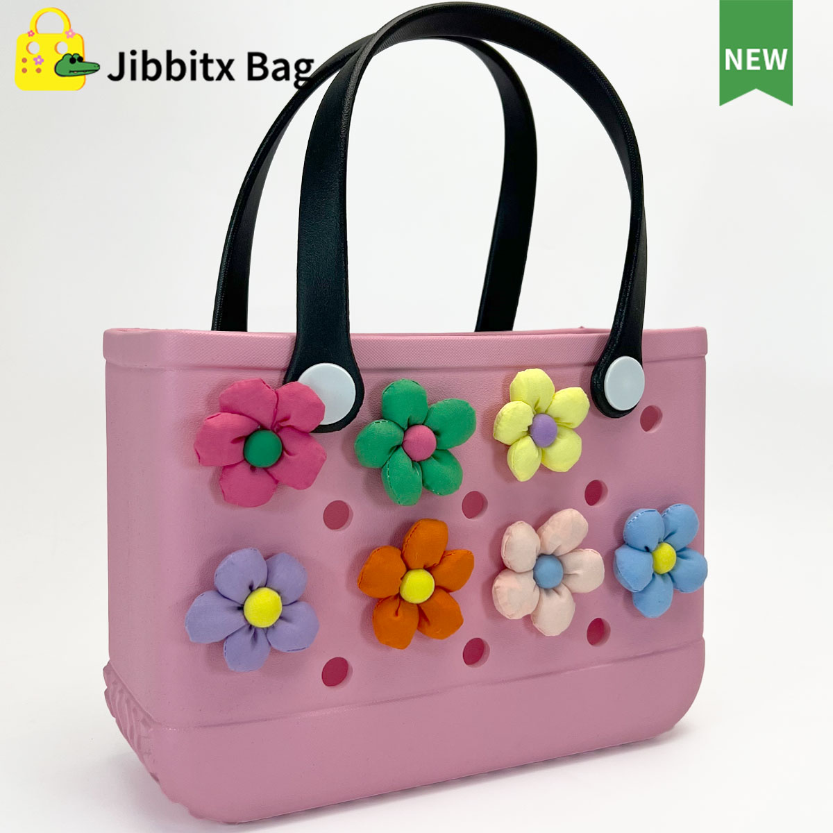Jibbitx Bag 1pcs colorful flowers 16mm Cartoon DIY Charms Set Cute ...