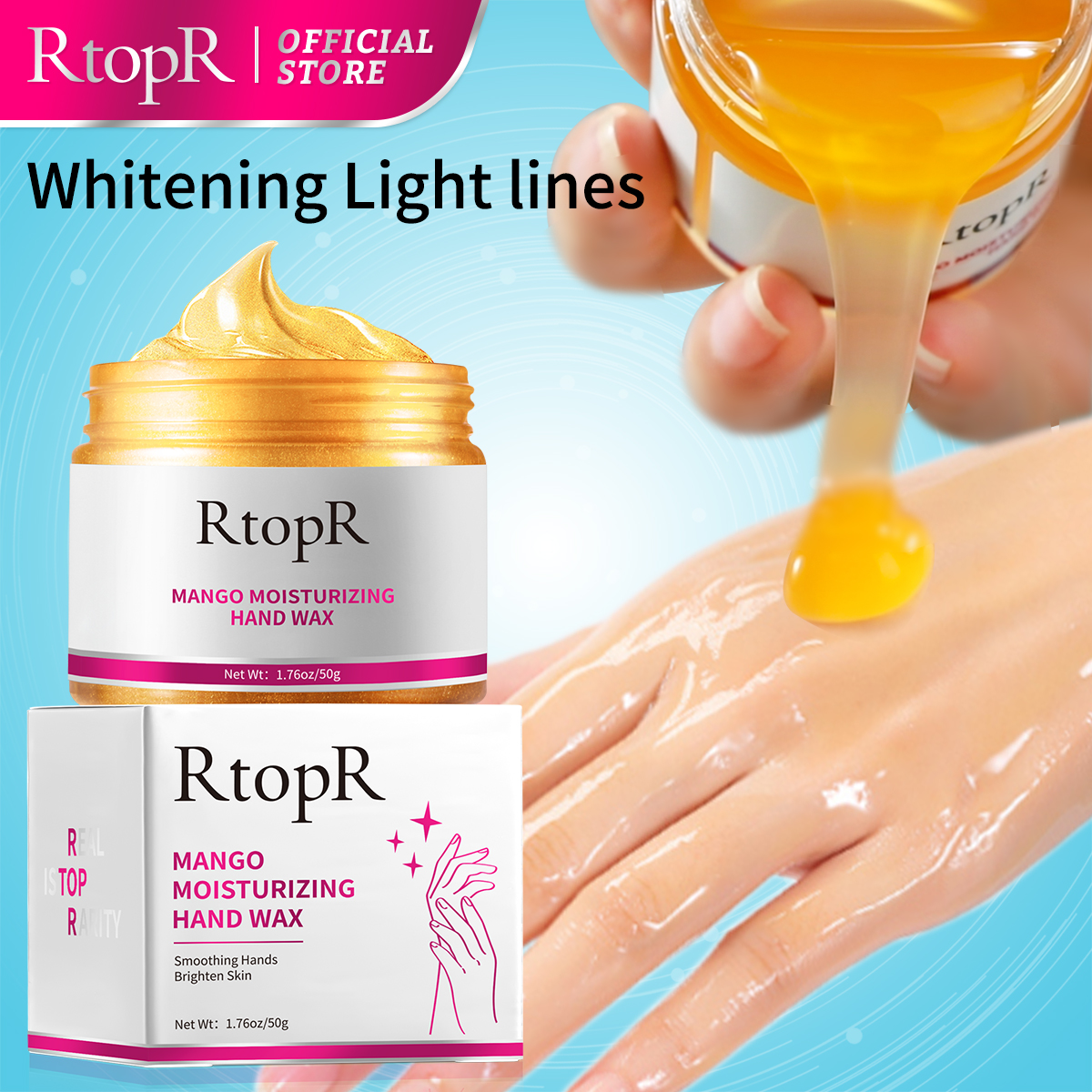 RtopR FDA Mango Mositurizing Whitening Hand Wax For Hand Skin Care Nail ...