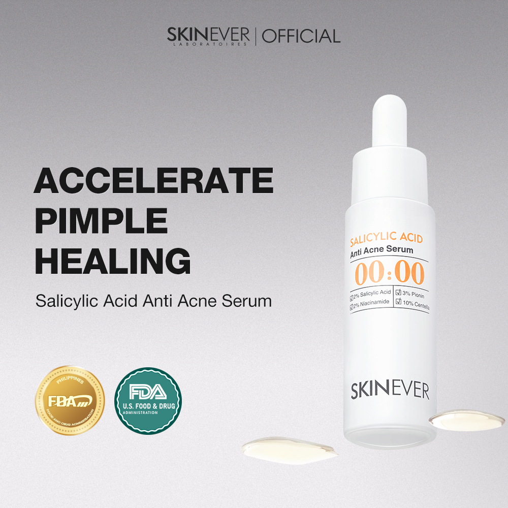 SKINEVER Salicylic Anti Acne Serum Acne Treatment Repairing Brightening ...