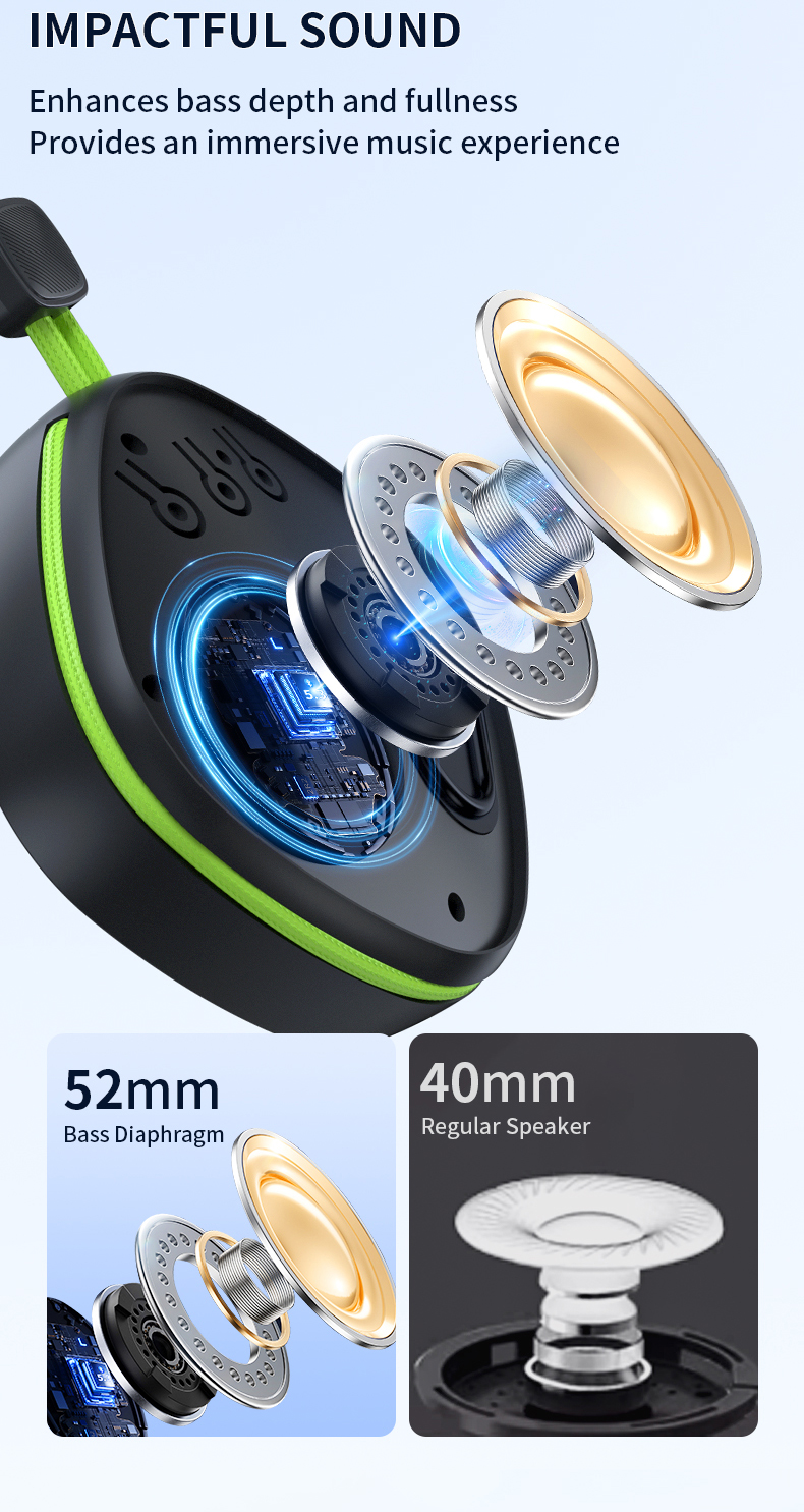 Tranyoo B16 Speaker Bluetooth 5.3 Hi-Fi Stereo Stylish TWS ...