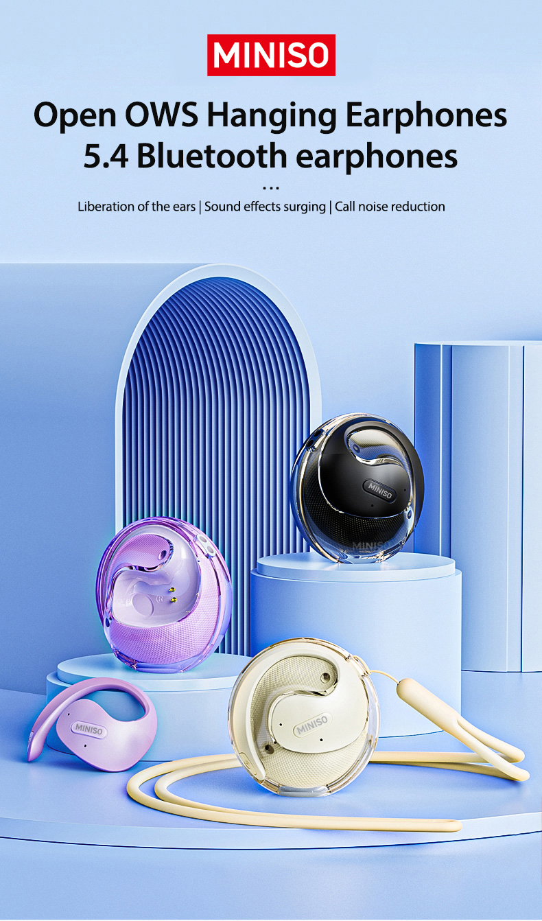 MINISO New X15 Pro AI Smart Real-time Translation Wireless Earphones ...