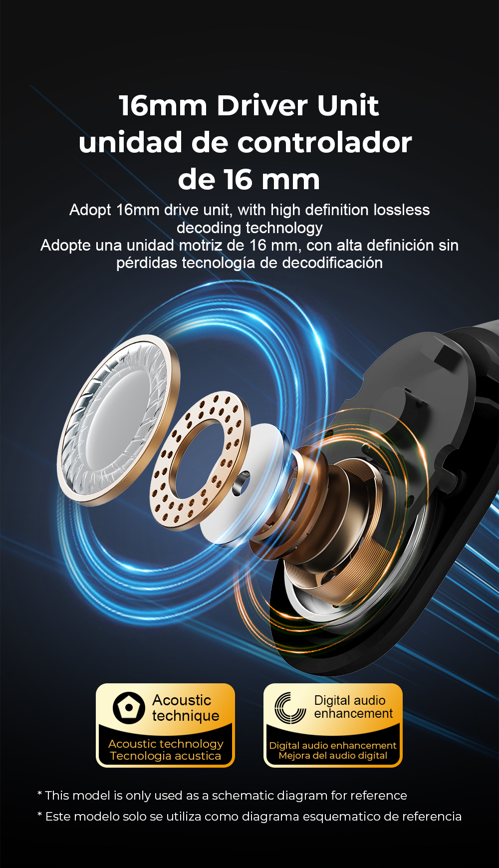 MINISO MS162 AI Smart Real-Time Translation Wireless Earphones Open Ear ...