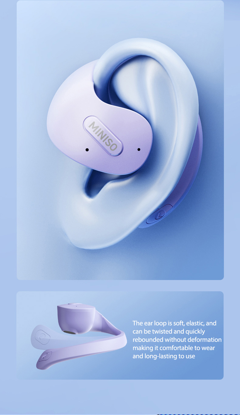 MINISO X15 Pro AI Smart Real-Time Translation Wireless Earphones OWS ...