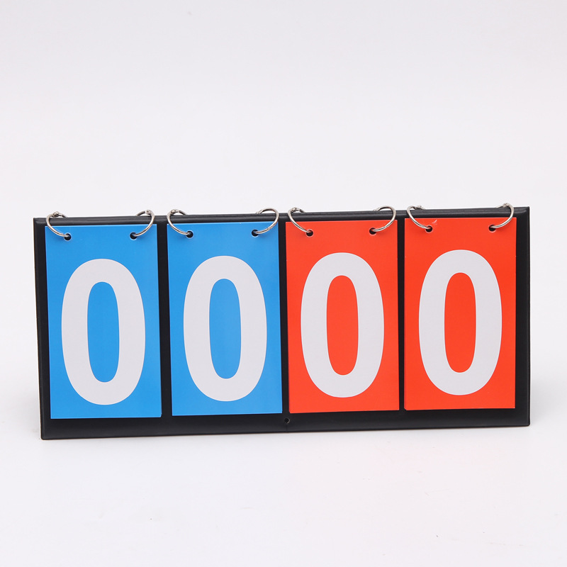 1 PCS 4 Digital Score Board PVC Portable Desktop Scoreboard Table ...