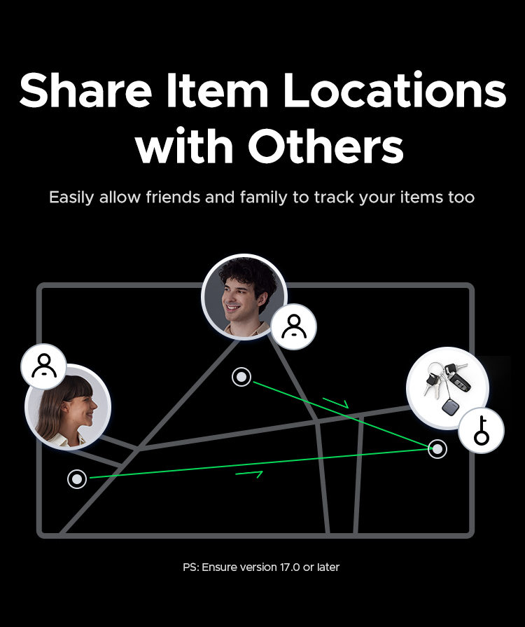 UGREEN Smart Tag Smart Locator Anti Lost Bluetooth5.0 Finder Airtag ...