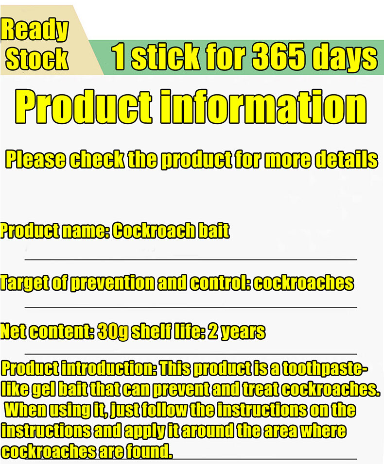 【No effect refund 】cockroach killer From Germany One poison kills the ...