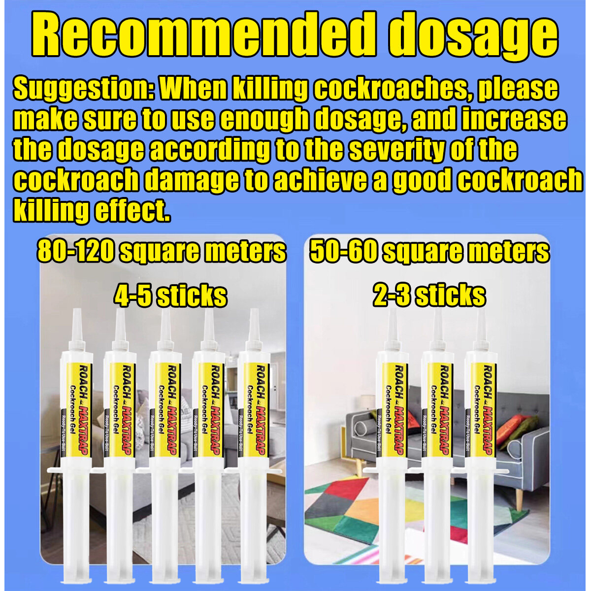 【No effect refund 】cockroach killer From Germany One poison kills the ...