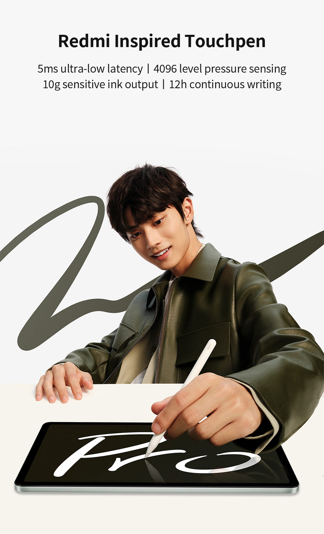 Redmi Smart Pen For Redmi Pad Pro Millisecond-Level Ultra-Low Latency ...