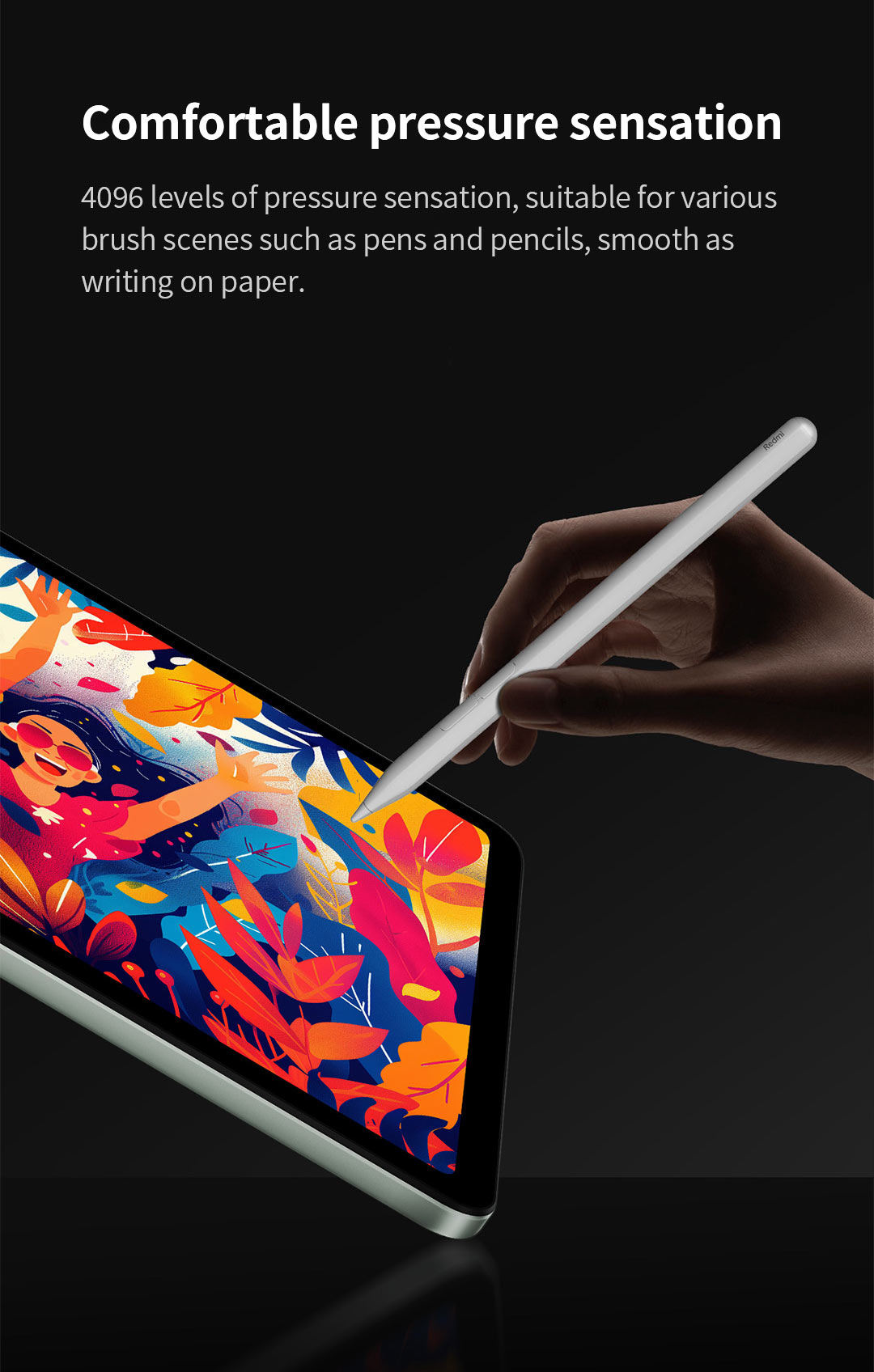 Redmi Smart Pen For Redmi Pad Pro Millisecond-Level Ultra-Low Latency ...