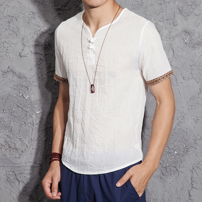 IY Plus-size men shirts Korean fashion men short-sleeved short-sleeved ...