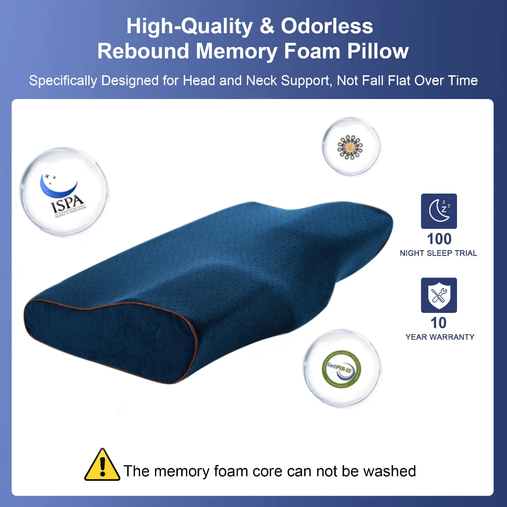 Buy 1 Take 1 Ergonomic Pillow NOrthopedic Pillow For Neck Pain Relief ...