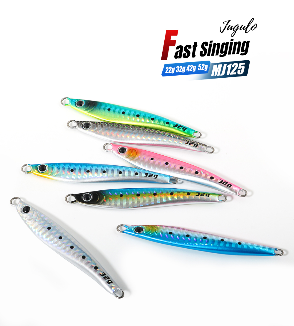 JIGGING PRO 22g 32g 42g 52g JUGULO Fast Sinking Jigs Long Casting Metal ...