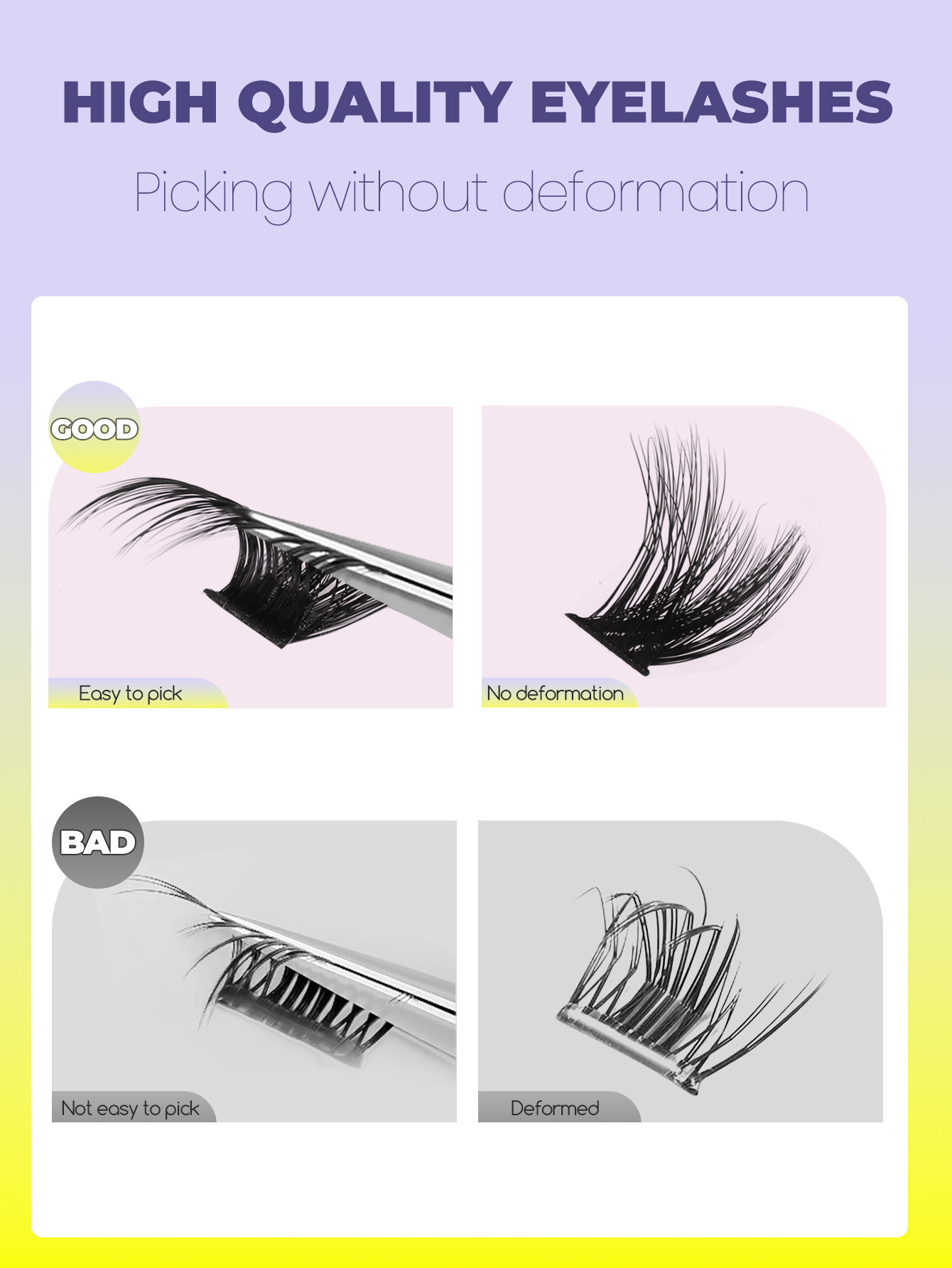 【Fast Shiping】 3D Mink Lashes Kit Cluster Eyelash Soft Thick Lash ...