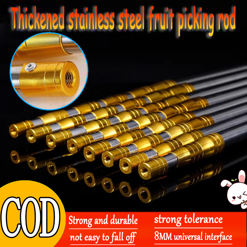 Fruit picking rod Multifunctional stainless steel telescopic fruit ...