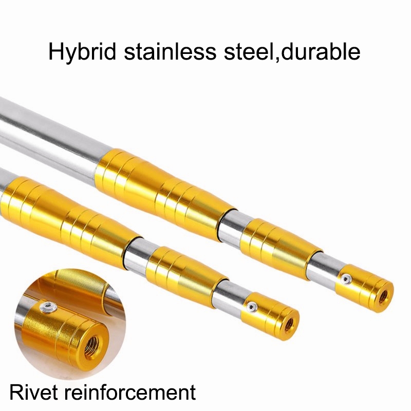 Fruit picking rod Multifunctional stainless steel telescopic fruit ...