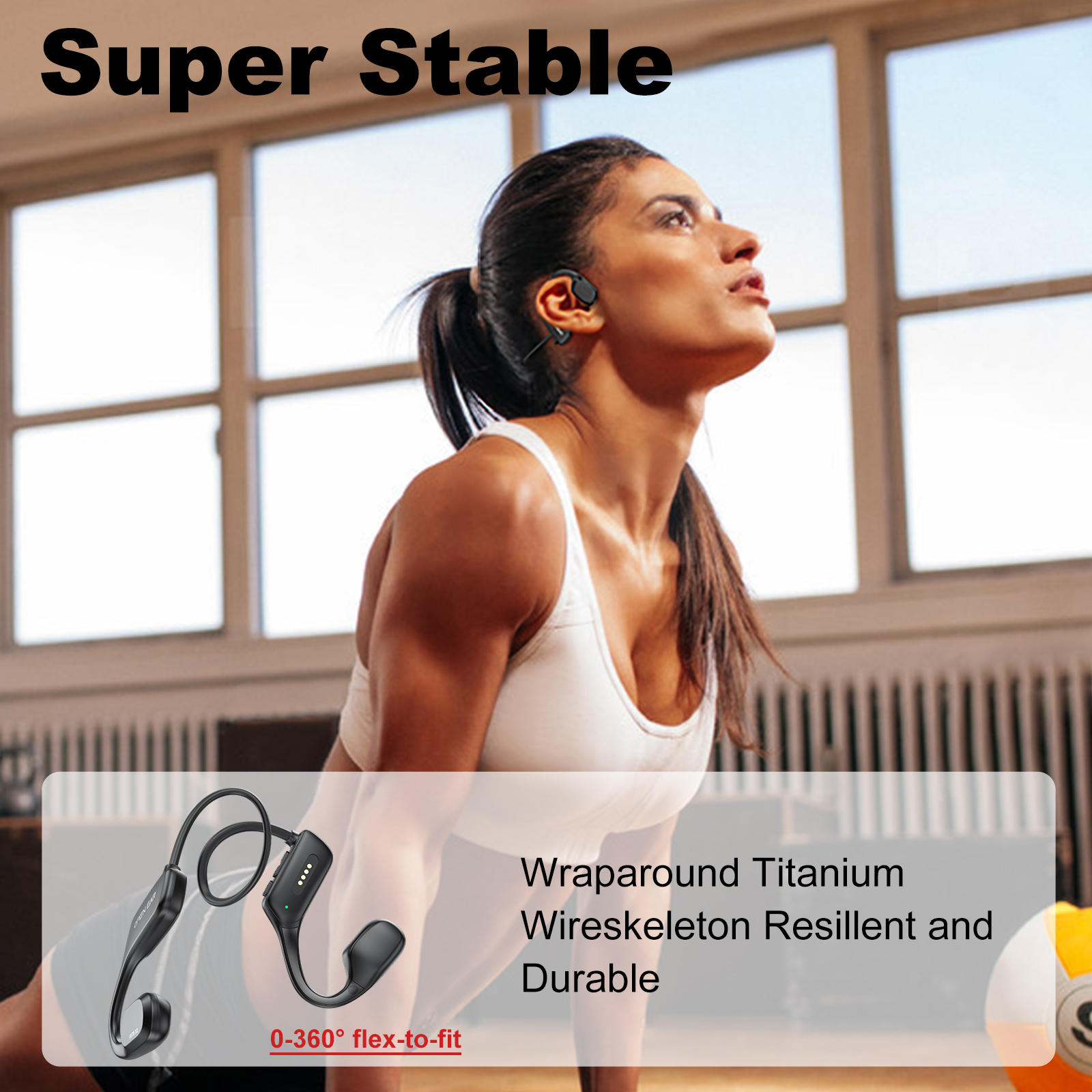 MINISO MS158 Wireless Earbuds Bone Conduction Bluetooth 5.4 Sports ...