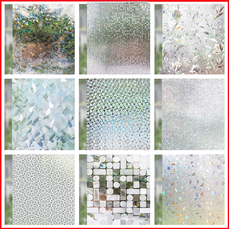 Window Frosted Glass Sticker – Static Film for Bathroom, Shading & Anti ...