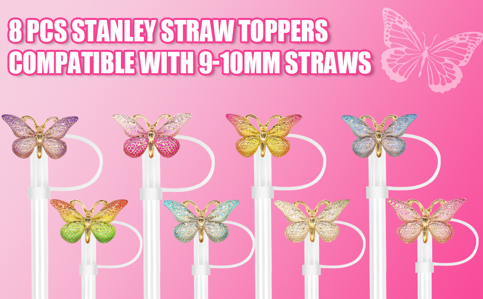 8mm 10mm Mermaid Straw Cover Tip Lid Diamond Silicone Reusable ...