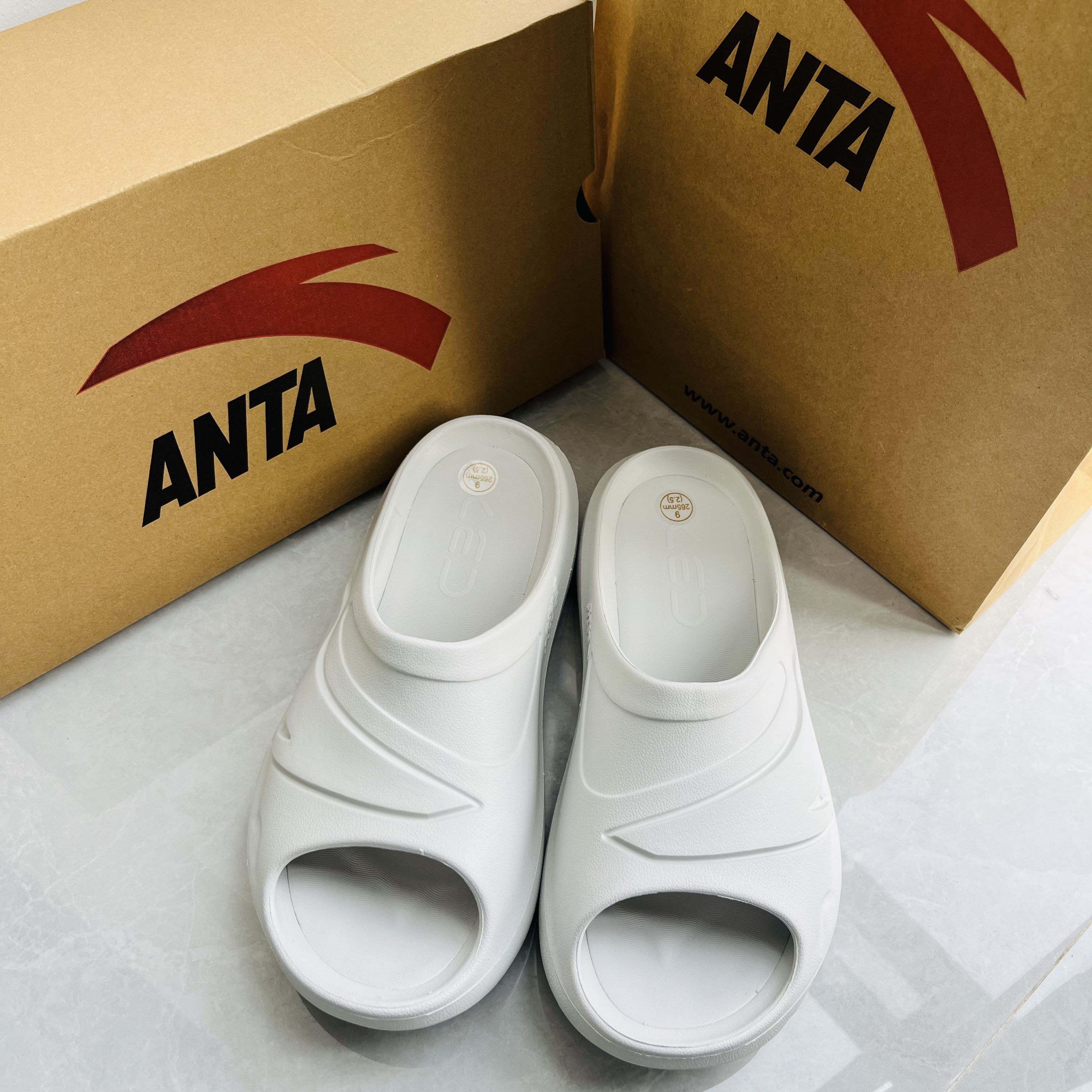 ANTA Men C37 Beach Slippers Gym Fitness Breathable Shock Absorption Non ...