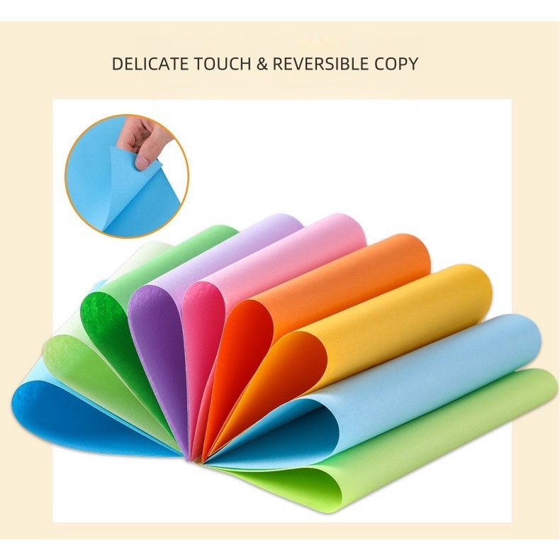 COCOCUBBY 100 PCS A4 Color Printed Paper 210X297mm Assorted Color Art ...