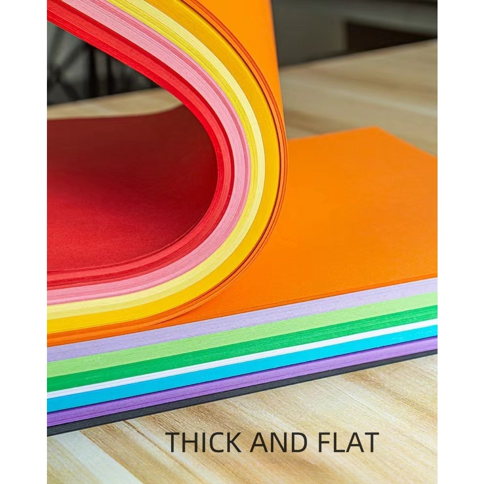 COCOCUBBY 100 PCS A4 Color Printed Paper 210X297mm Assorted Color Art ...