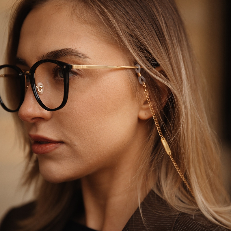 Cyxus Eyewear Colorful Beaded Glasses Strap Sunglasses Chain Rope ...