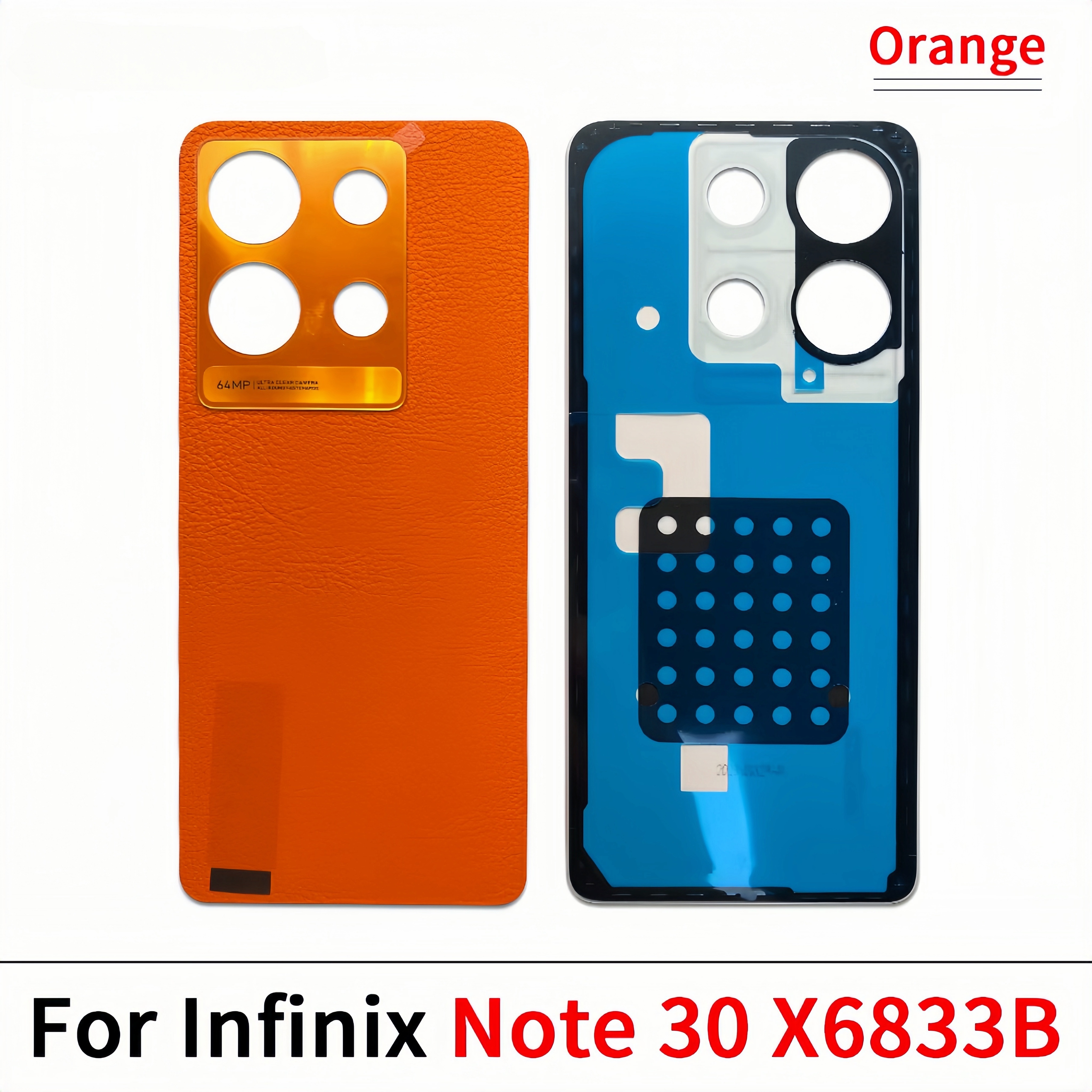 New For Infinix Note 30 X6833B Battery Cover Housing Door Back Case ...