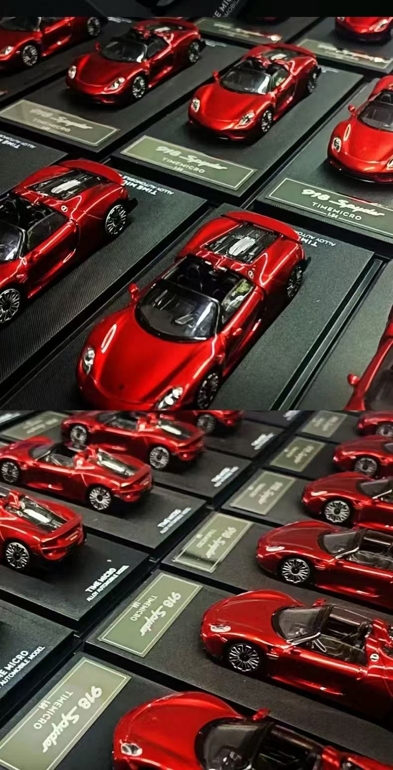 Time Micro 1:64 Model Car Porsche 918 Spyder Alloy Die-cast Vehicle ...