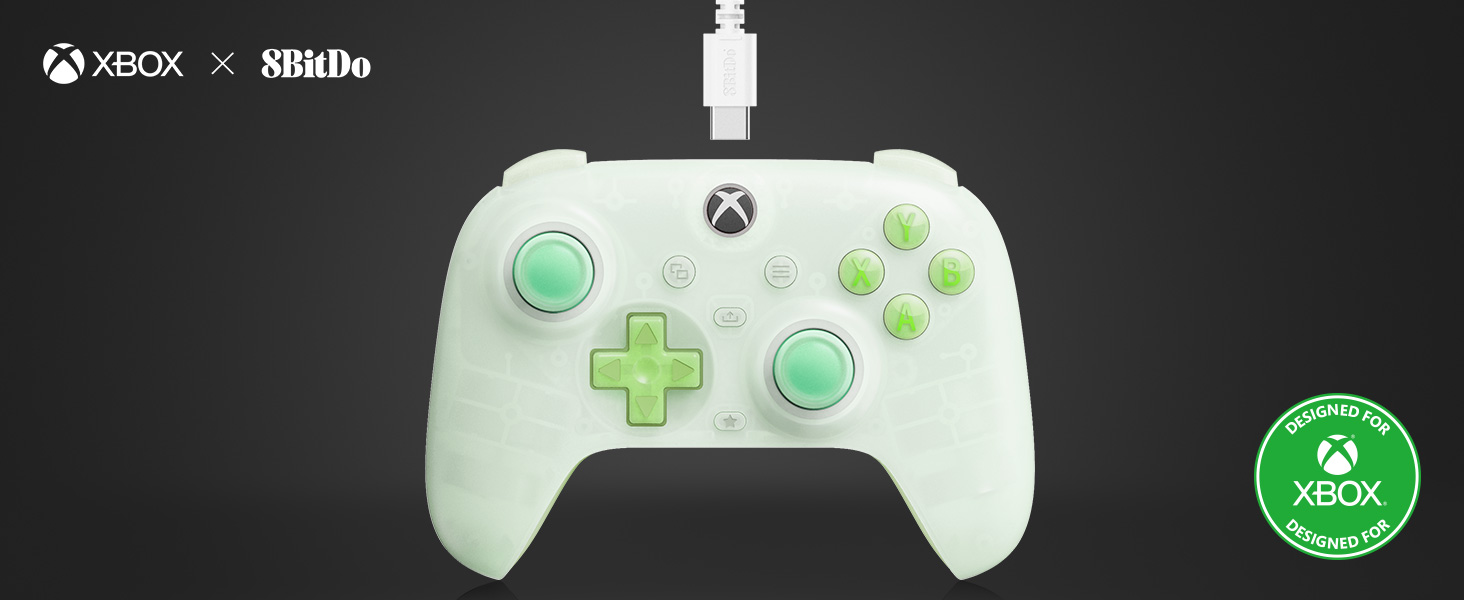 8BitDo Ultimate Mini Wired Controller for Xbox Translucent version Hall ...