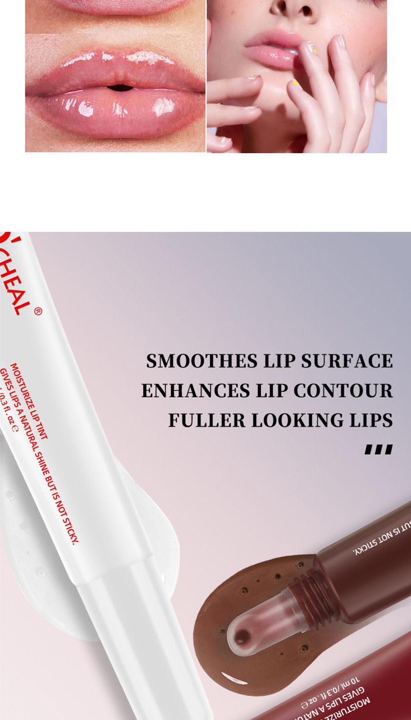 OCHEAL Water Light Dudu Lipstick Mirror Liquid Lip Gloss Lip Gloss Rich ...